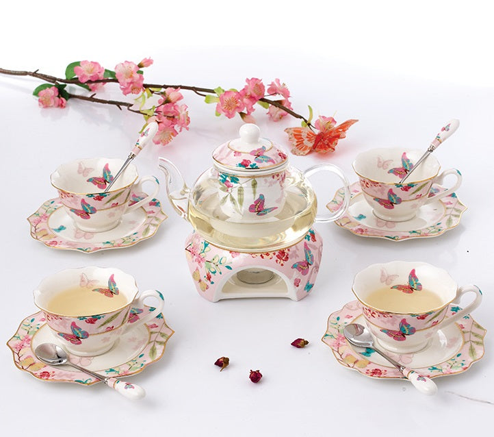 ‘Sakura’ 15-Piece Porcelain Tea Set – CHU CHU